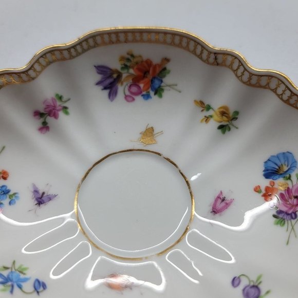 Meissen | Kitchen | Rare Vintage Antique Meissen Quatrefoil Saucer Set ...